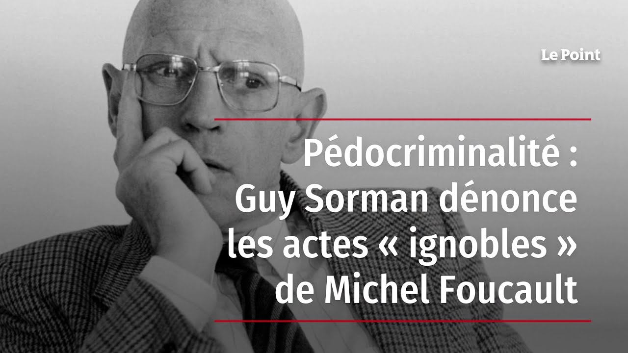 Pédocriminalité : Guy Sorman dénonce les actes « ignobles » de Michel ...
